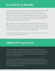 Green Stripes Project Plan - Venngage