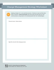 Change Management Strategy Document - Venngage