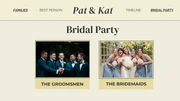 Simple Cream Wedding D-Day Presentation - Venngage