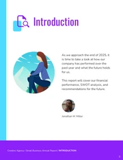 Small Business Annual Report Template - Venngage