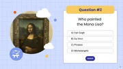 Blue and Yellow Fun Quizzes Presentation - Venngage