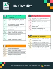HR Checklist Template - Venngage