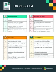 HR Checklist Template - Venngage