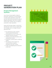 Iconic Power Generation Project Plan - Venngage