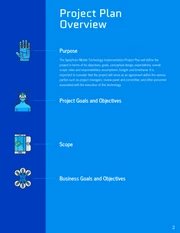 Blue Tech Project Plan - Venngage