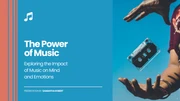 Simple Blue Music Presentation - Venngage