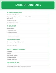 Green Business Plan - Venngage