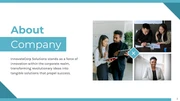 Modern Blue and White Corporate Presentation - Venngage