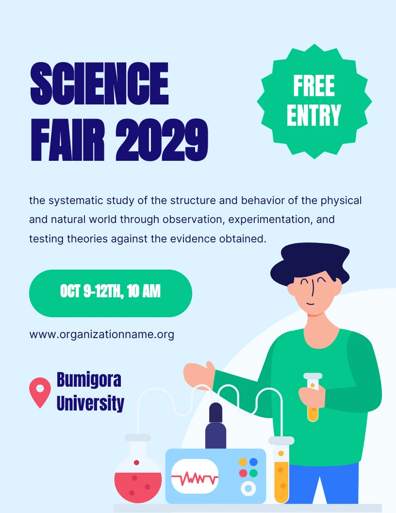 Science Fair Poster Size