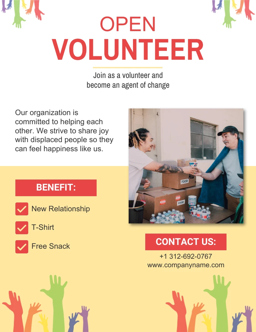 Volunteer Poster Template
