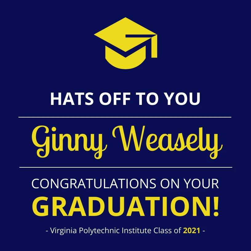 Dark Graduation Congratulations Card - Venngage
