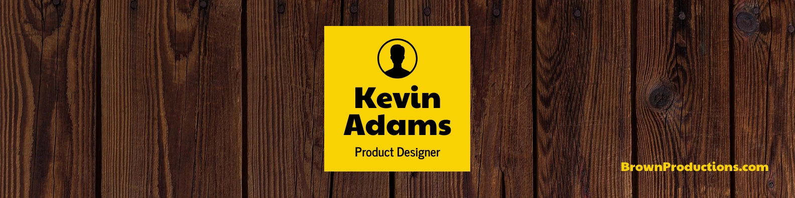 Wood Yellow Profile LinkedIn Cover Banner - Venngage