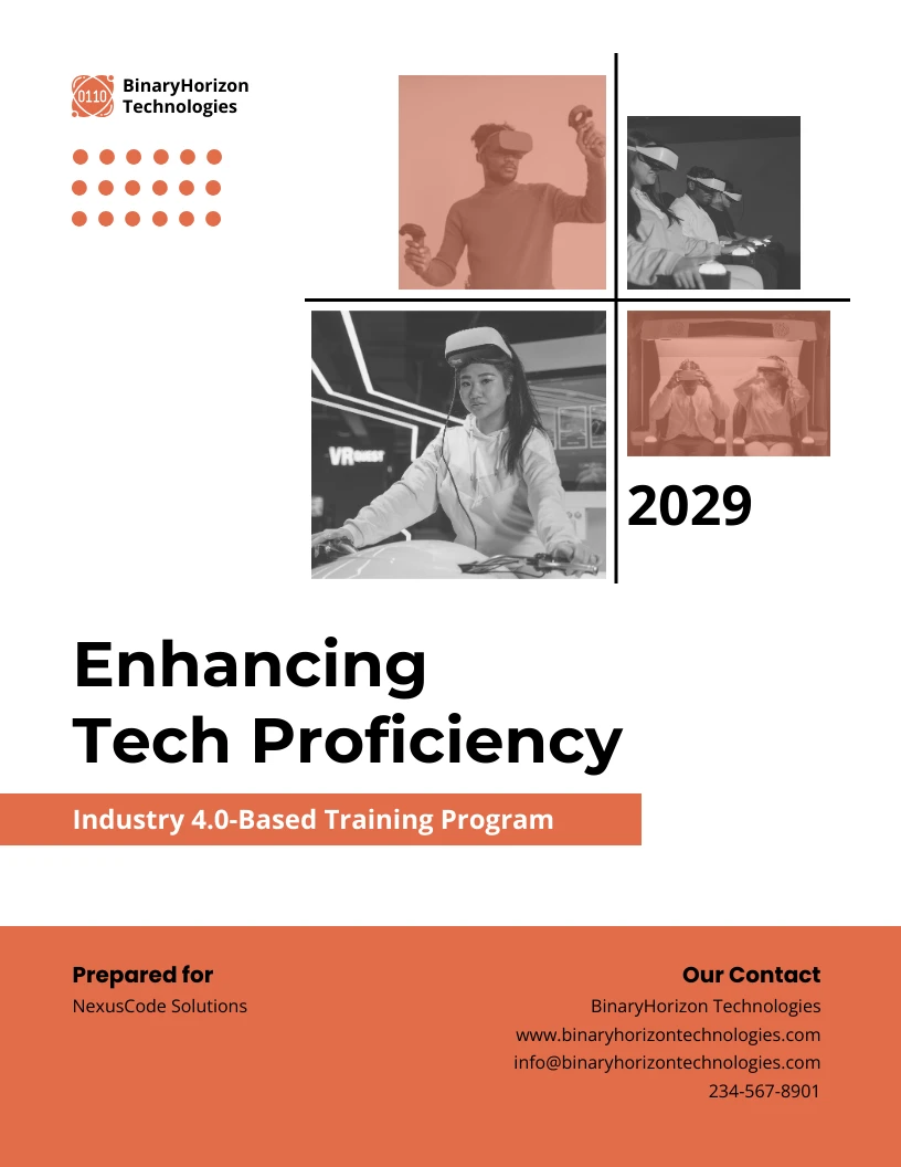 Technology Training Proposal Template - Venngage