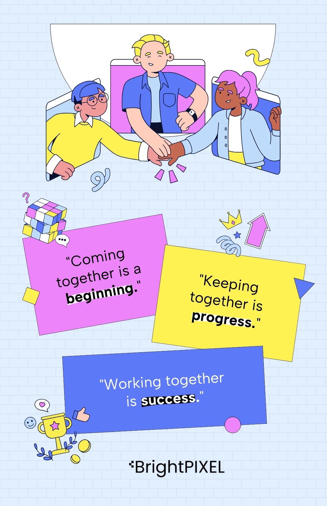 Teamwork Motivational Quote Poster - Venngage