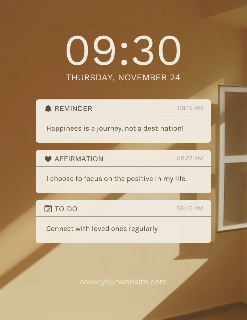Neutral Notification Reminder Motivational Poster - Venngage