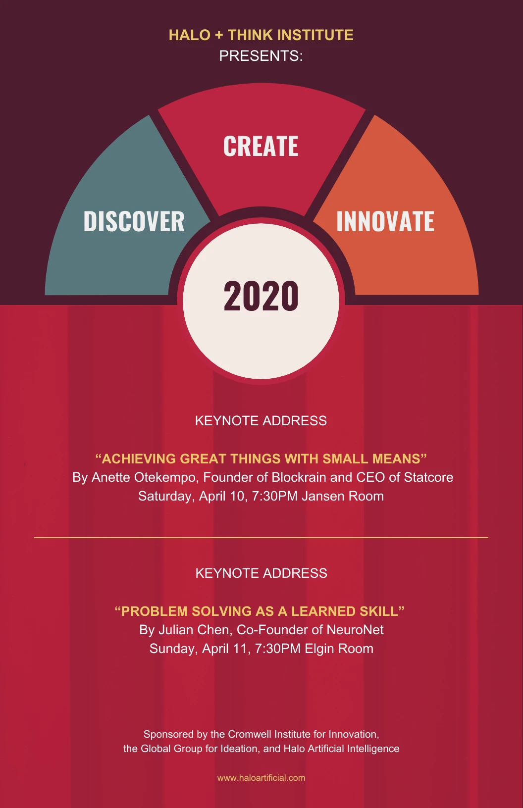 Business Innovation Conference Event Poster - Venngage