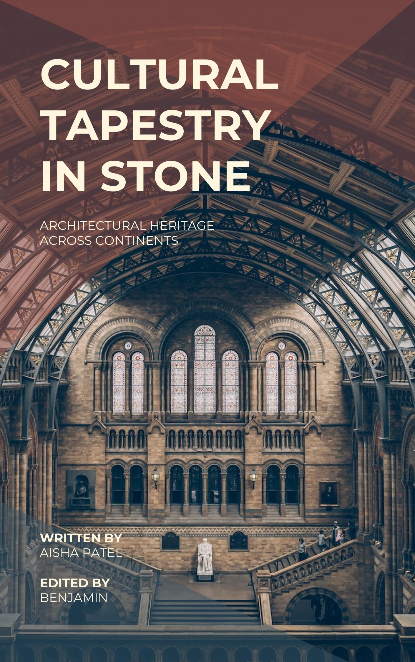 Brown Classic Vintage Architecture Book Cover - Venngage