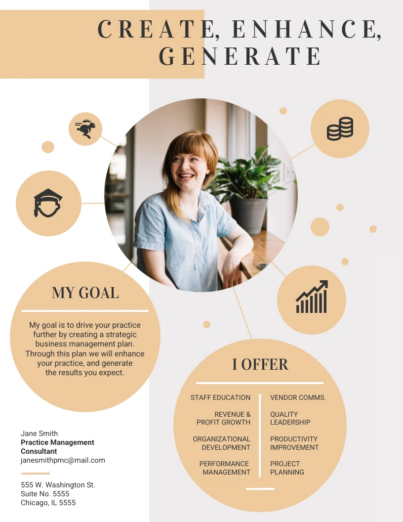 Management Consultant Flyer Template - Venngage