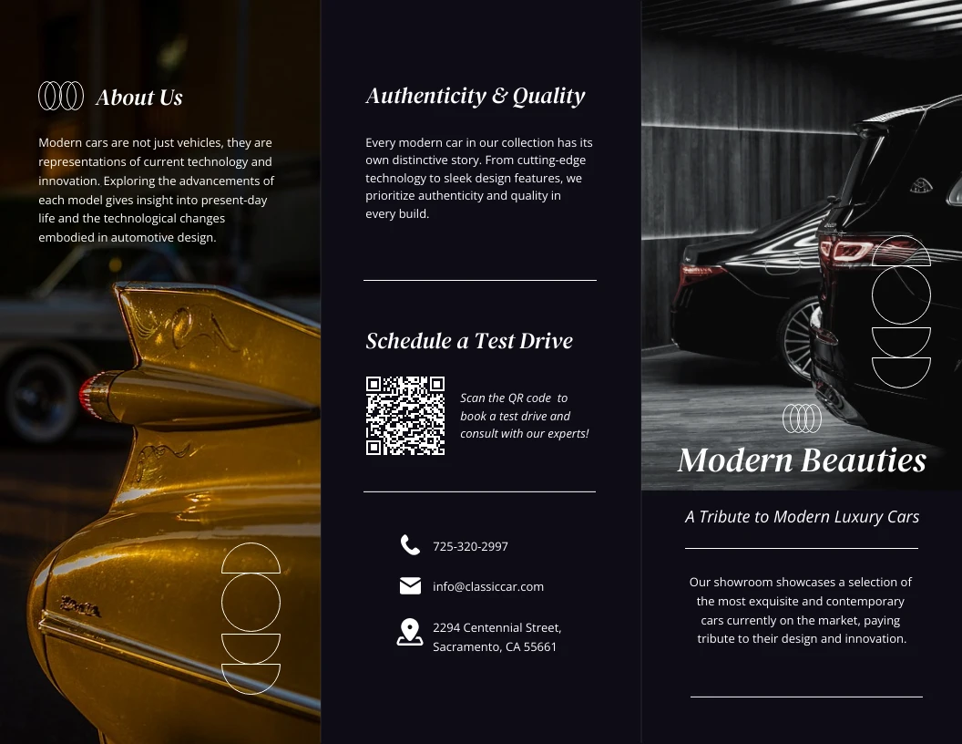 Modern Car Brochure Template - Venngage