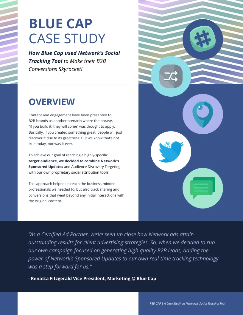 Social Media Business Case Study Examples Template - Venngage