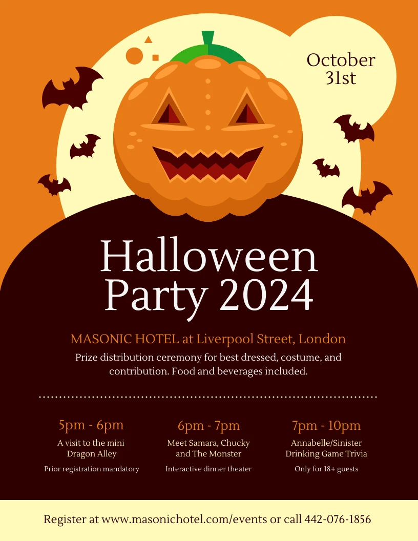 Halloween Costume Contest Flyer Template