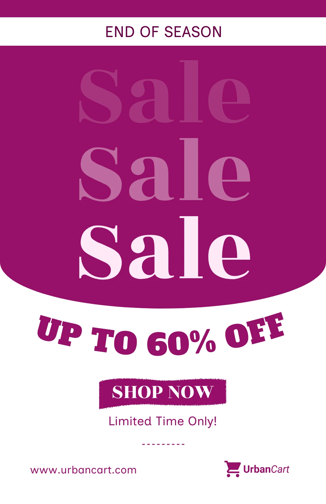 End of Season Sale Poster Template - Venngage