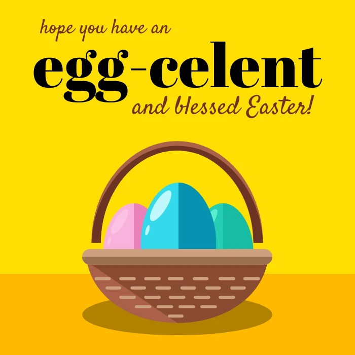 Egg-celent Easter Instagram Post - Venngage