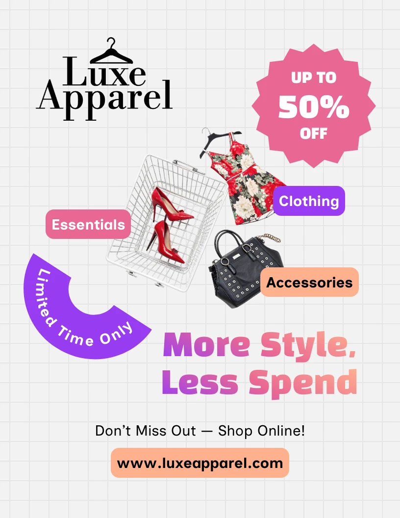 Exclusive Seasonal Sale Poster Template - Venngage