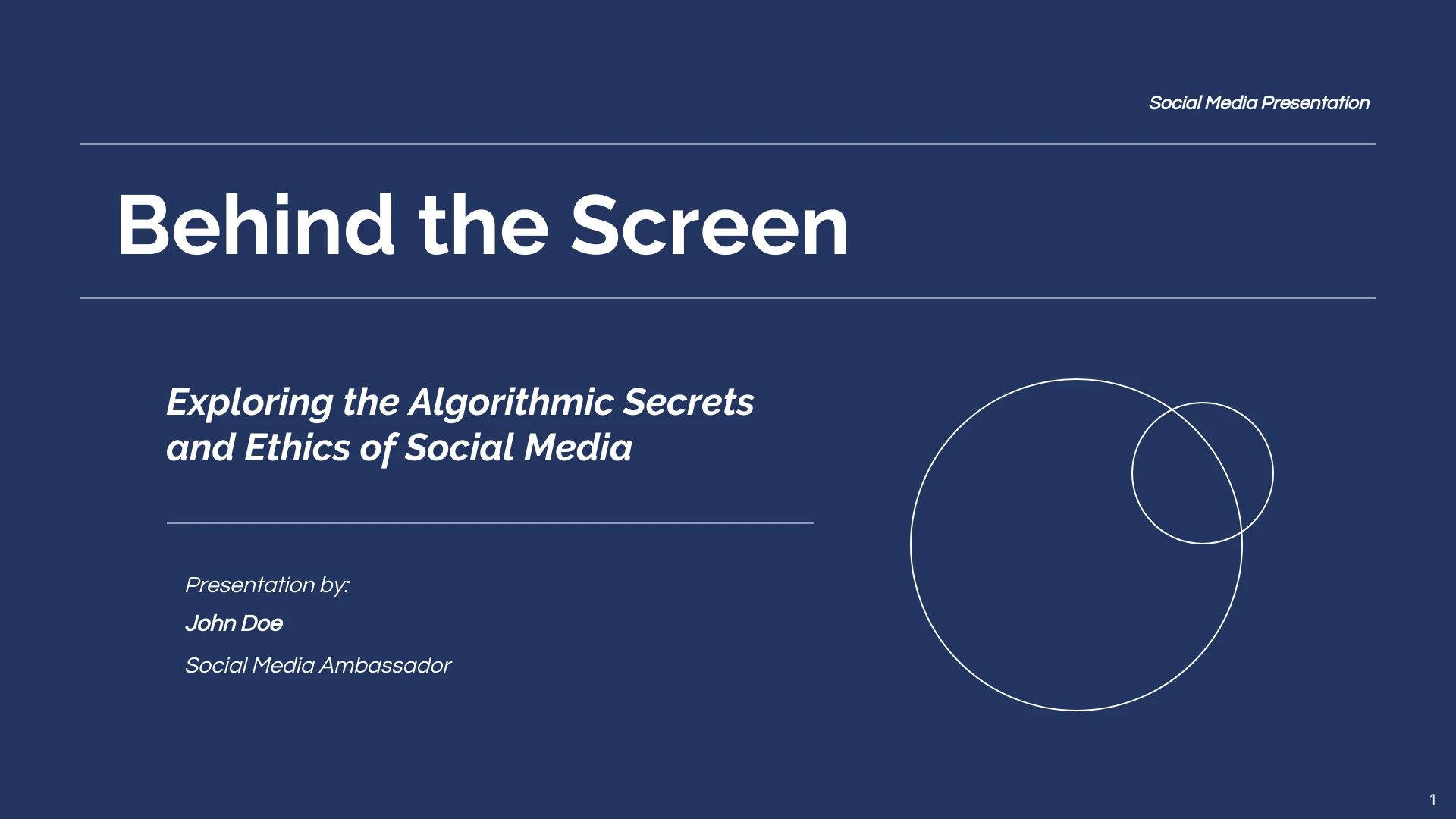 Ethics Of Social Media Presentation Template - Venngage