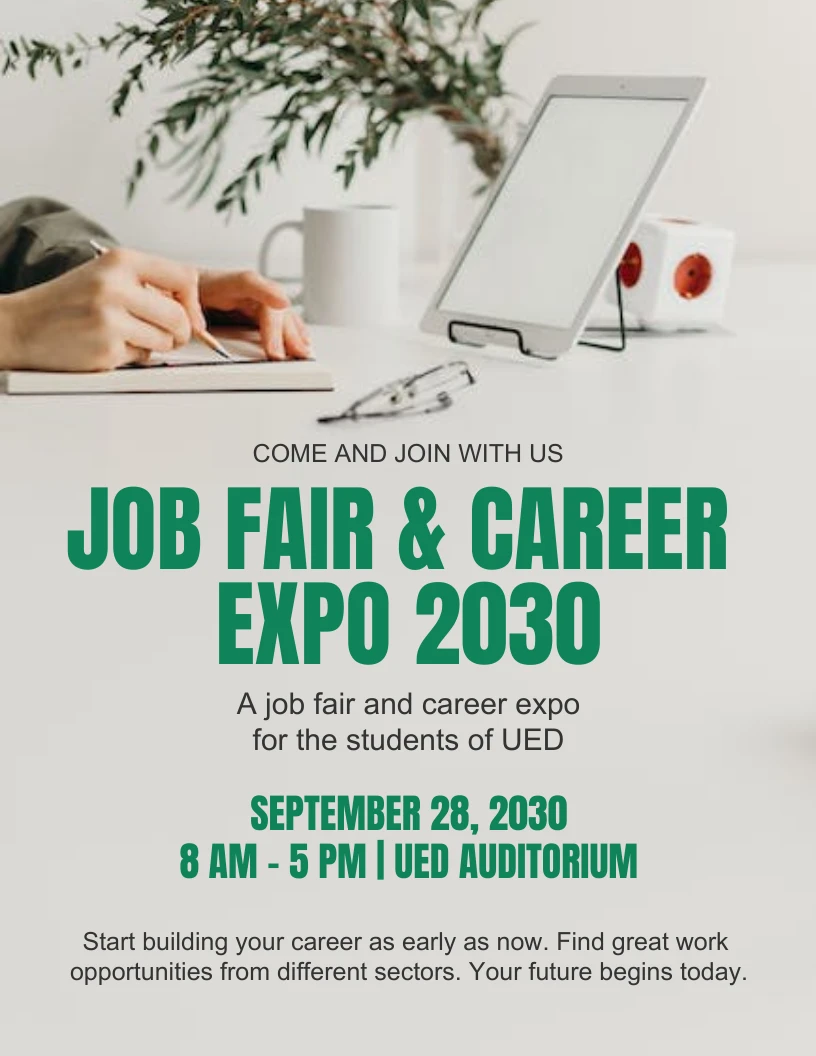 Job Fair Career Expo Flyer Template - Venngage