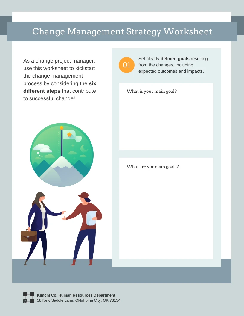 Change Management Strategy Document Template - Venngage