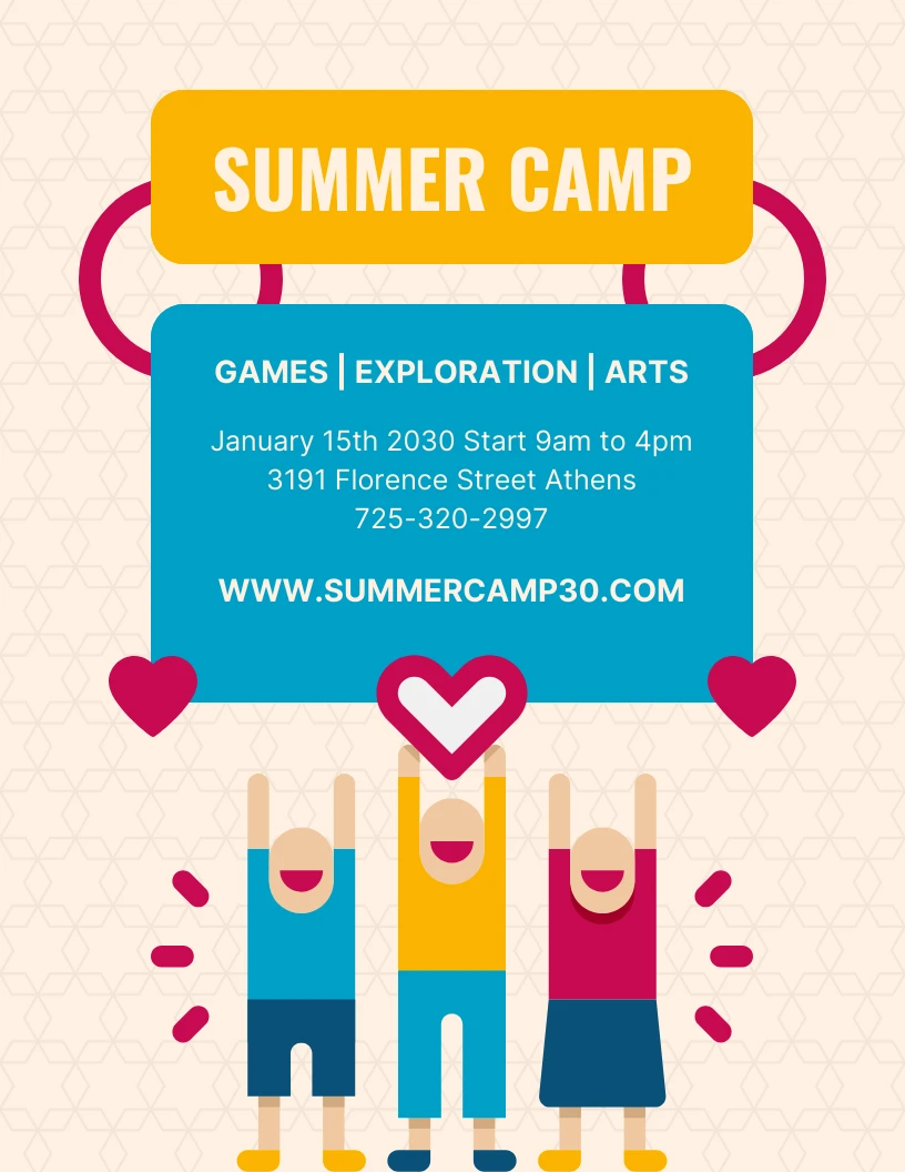 Colorful Playful Illustration Kids Poster - Venngage