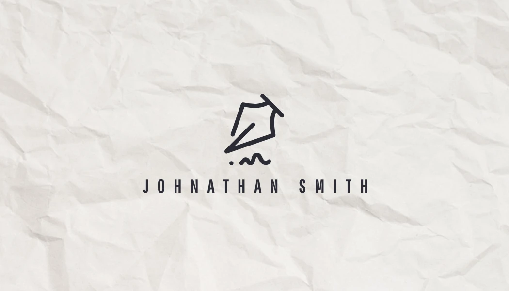 Beige Modern Texture Writer Business Card - Venngage