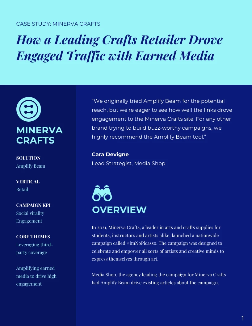 Simple Business Case Study Example Template - Venngage