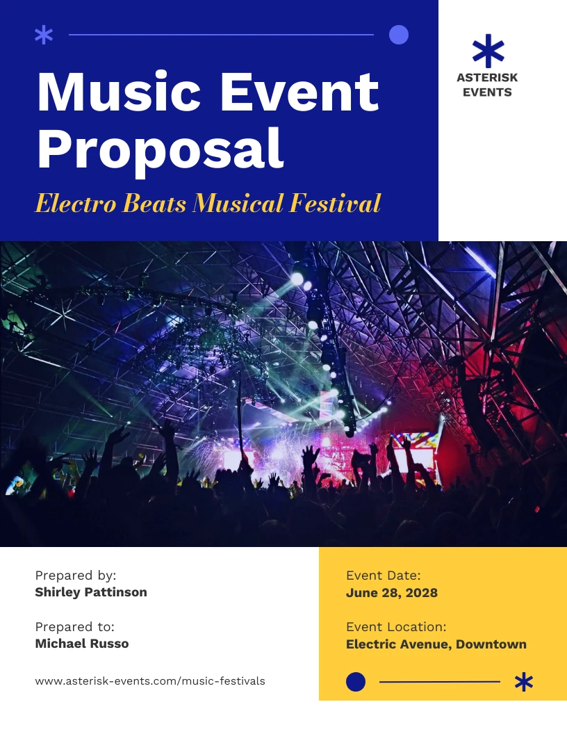 Music Event Proposal Sample
