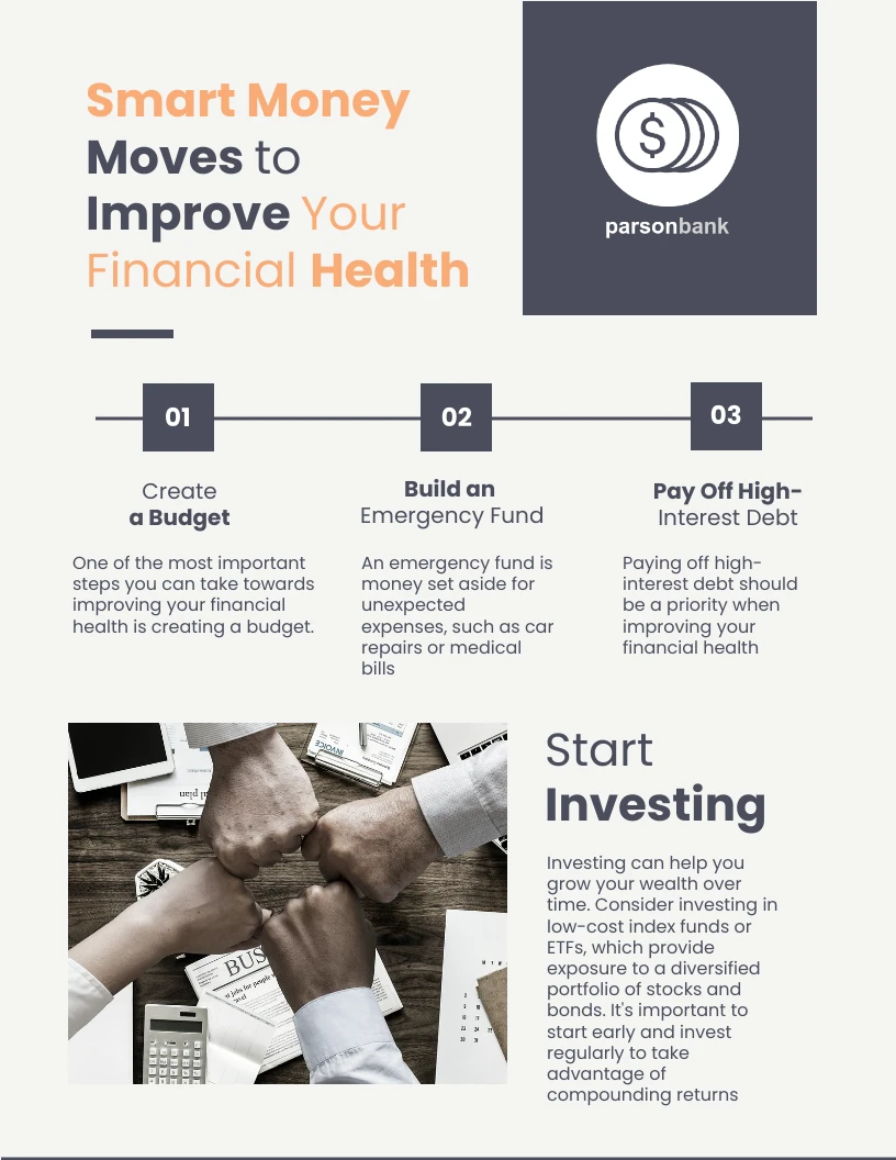 Dark Purple Financial Newsletter Template - Venngage