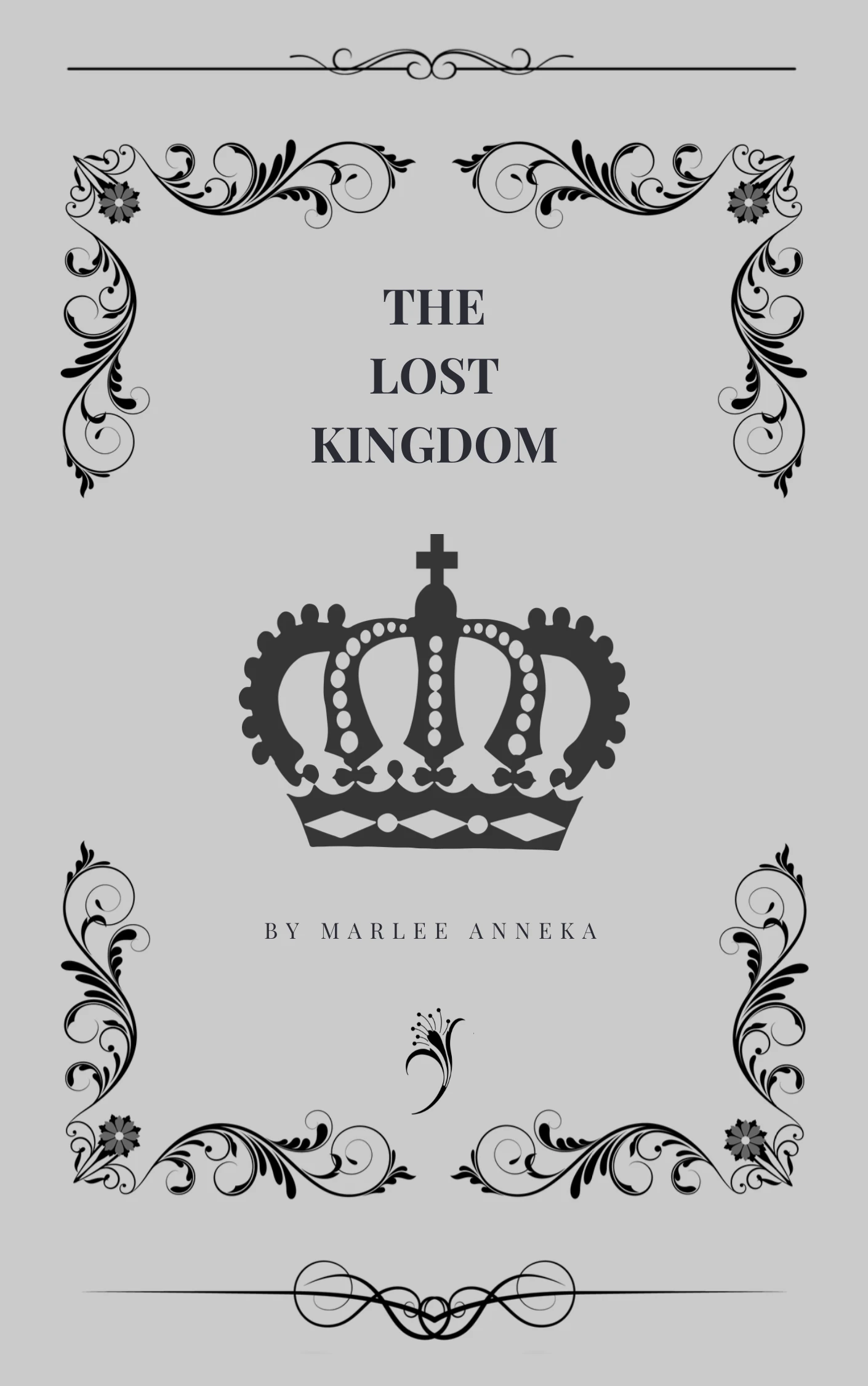 Gray Ornamental Classic Book Cover - Venngage