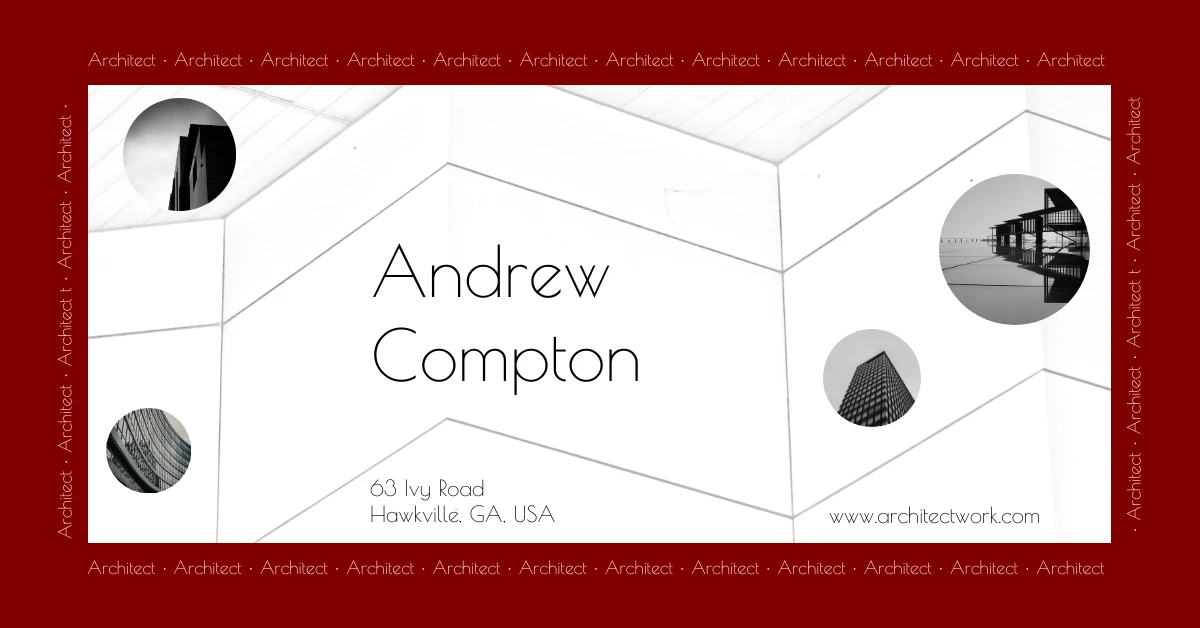 Maroon Architect LinkedIn Banner - Venngage Maroon Architect LinkedIn Banner - Venngage