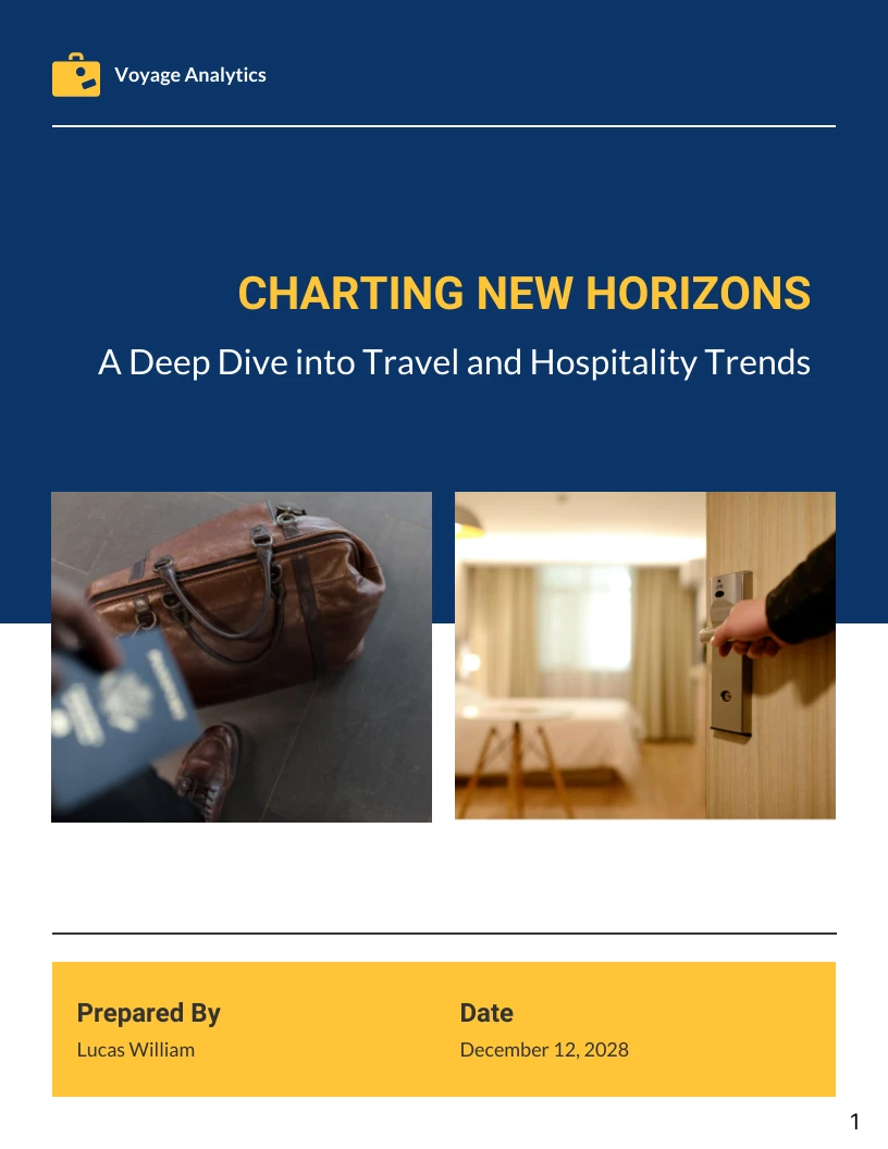 Travel and Hospitality Trend Report Template - Venngage
