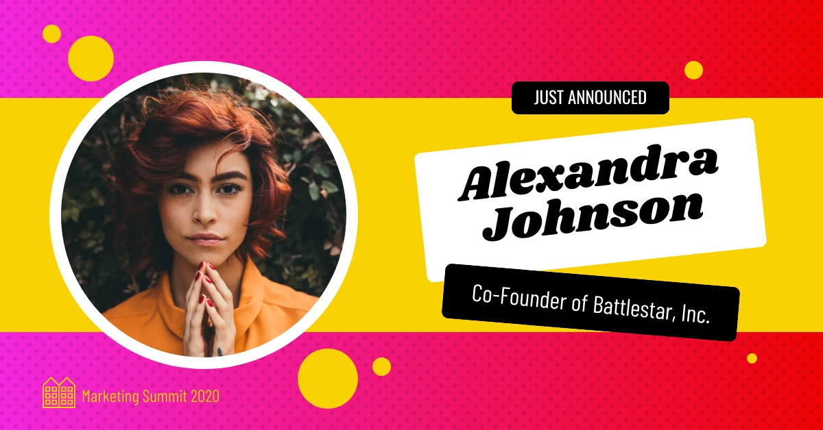 Speaker Announcement LinkedIn Banner Ad - Venngage