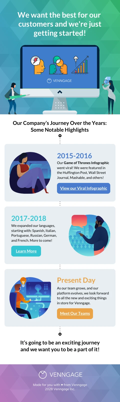 Business Newsletter Example Template - Venngage