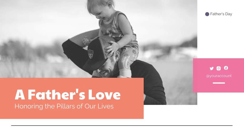 Fathers Day Presentation Template - Venngage