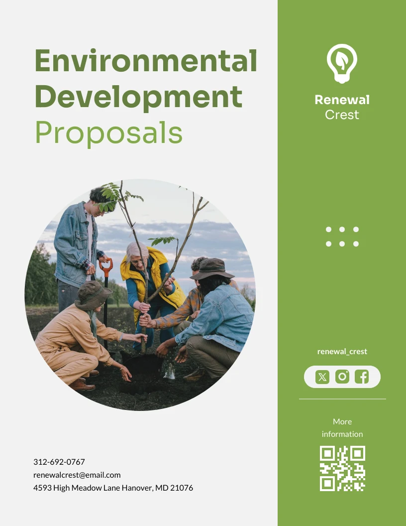 Environmental Development Proposal Template - Venngage