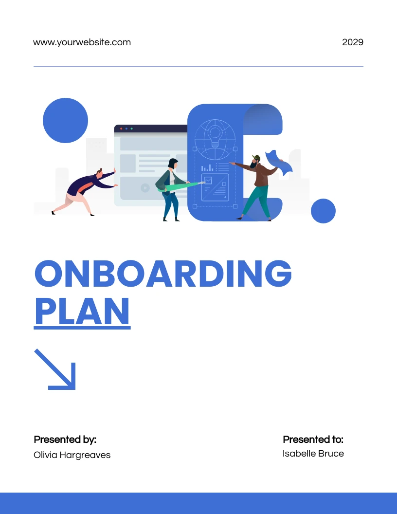 Modern Onboarding Plan Template - Venngage