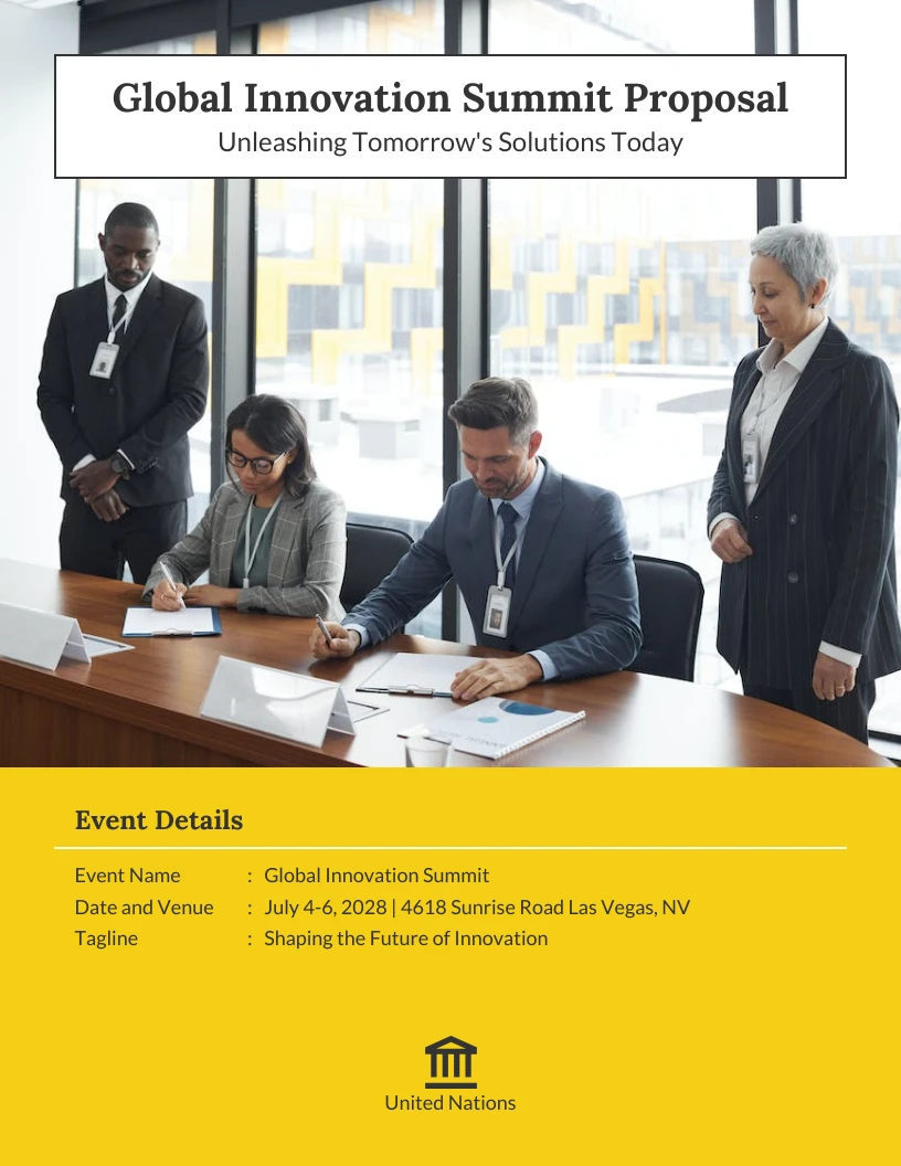 International Conference Proposal Template - Venngage