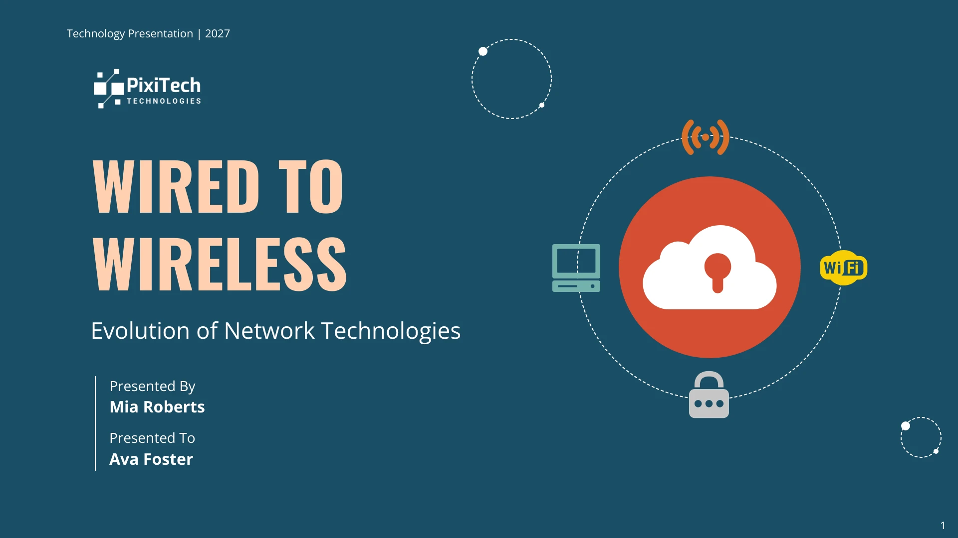 Wired To Wireless Technology Presentation Template - Venngage
