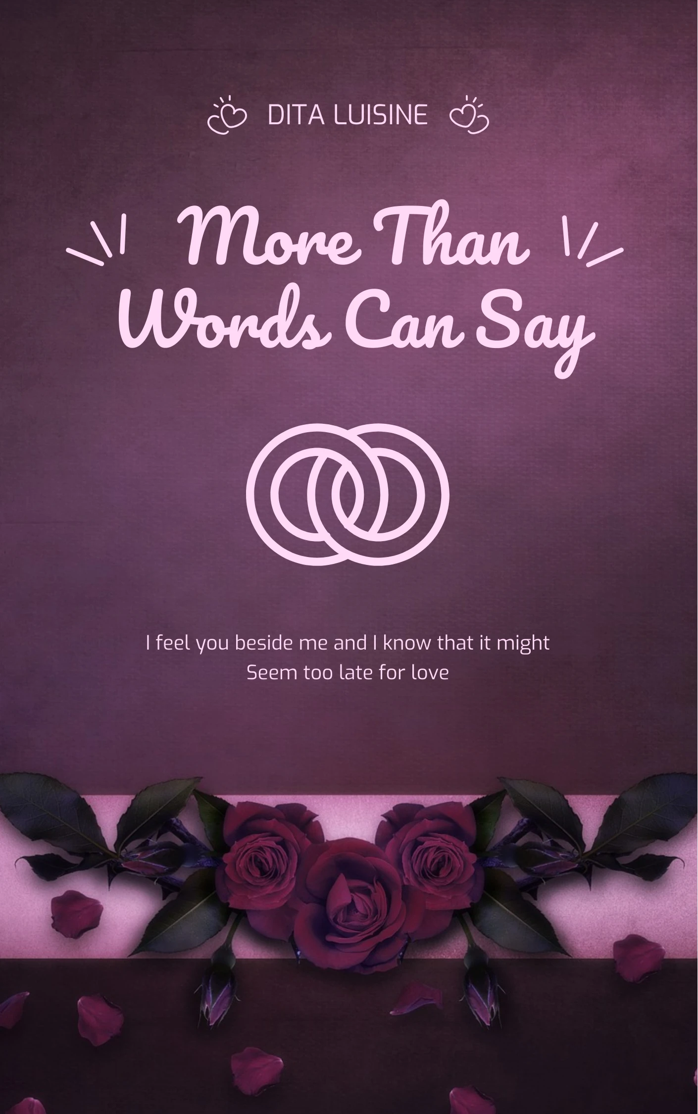 Purple Classic Texture Inspirational Book Cover - Venngage