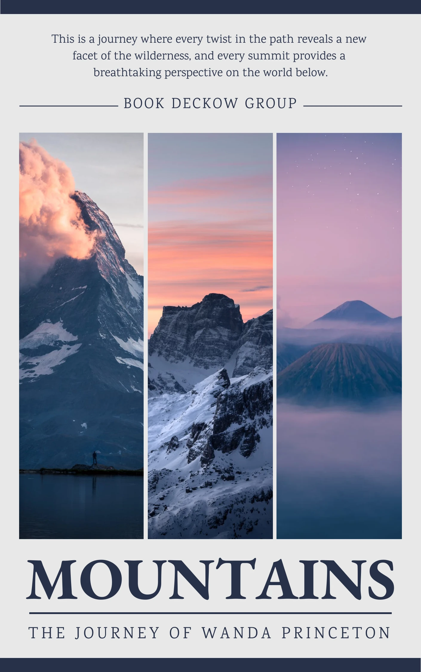 Grey Modern Photo Collage Book Cover - Venngage