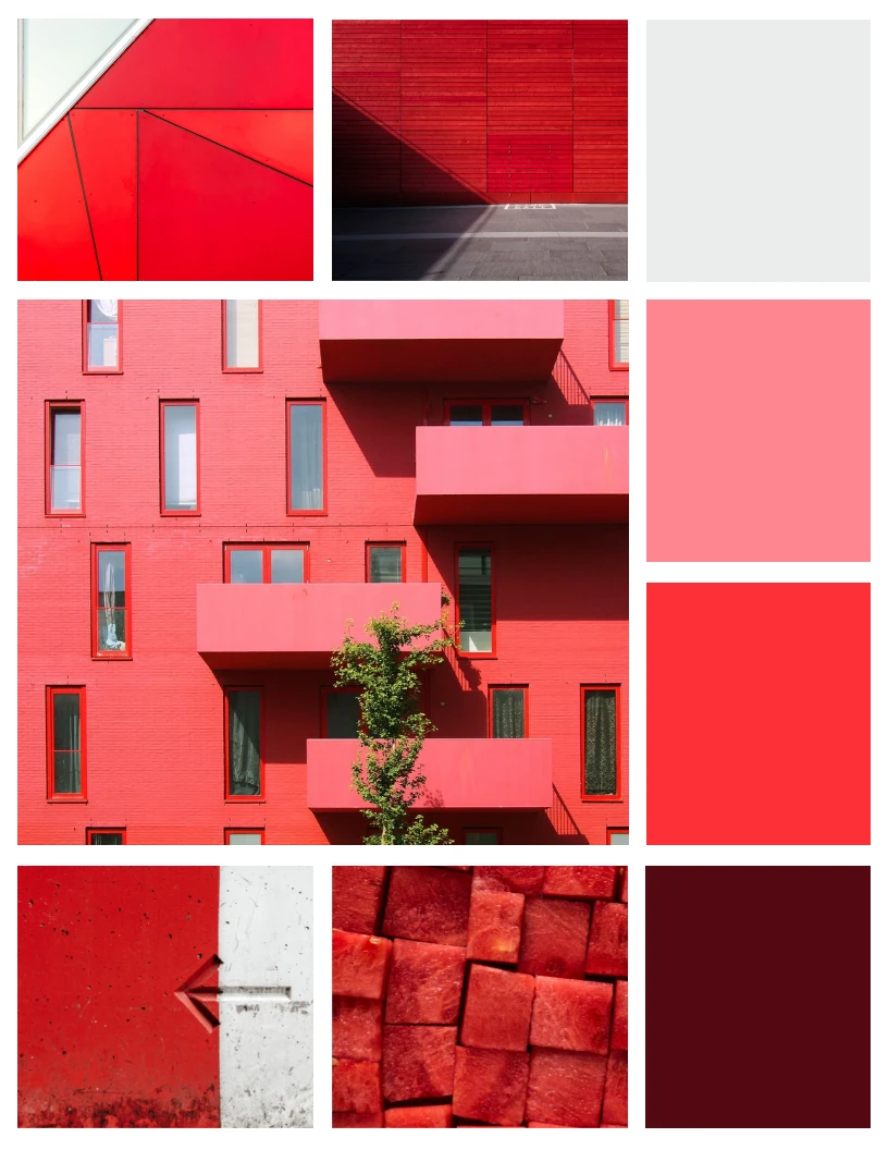 Red Mood Board - Venngage