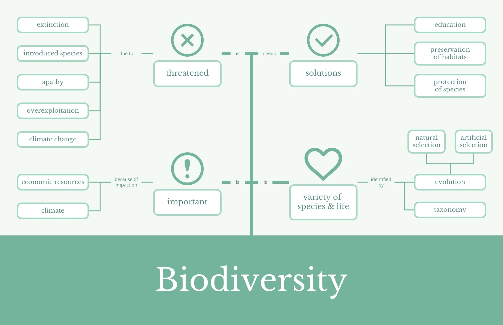 Biodiversity Biology Concept Map Template - Venngage